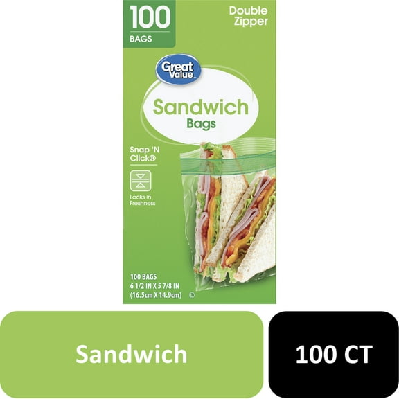 Sandwich Bags in Food Storage Bags - Walmart.com