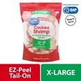 Great Value Frozen Cooked Extra Large Easy Peel Shrimp 26-30 Count per ...