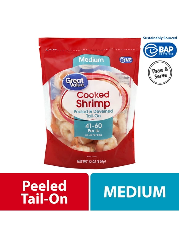 Cooked Shrimp in Seafood Meal Options - Walmart.com