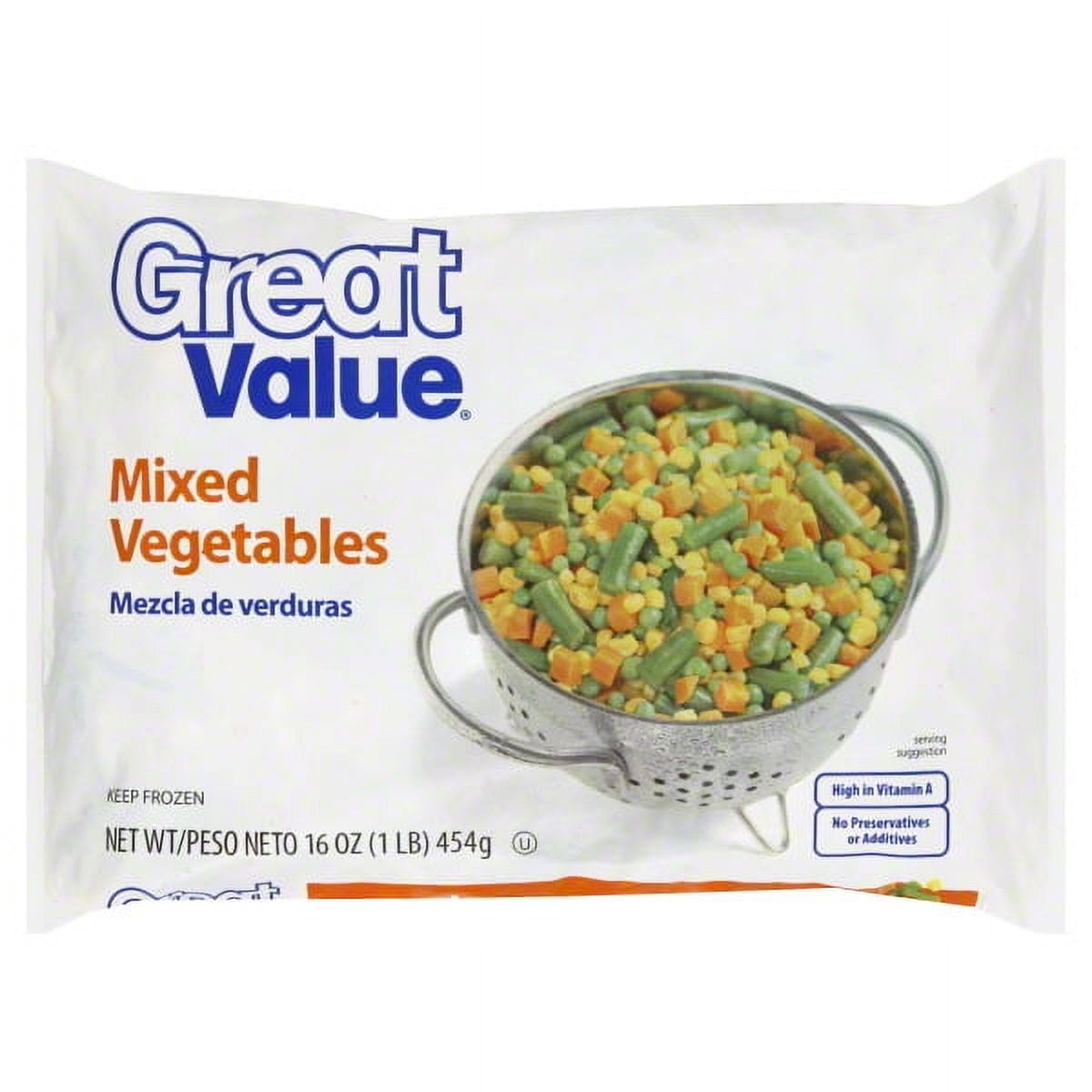 Great Value Frozen Mixed Vegetables, 16 oz - Walmart Business Supplies