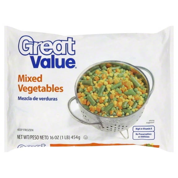Frozen Mixed Vegetables Great Value