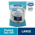 Great Value Frozen Raw Large Peeled & Deveined, Tail-off Shrimp, 2 lb ...