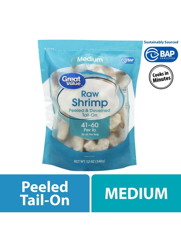 Raw Shrimp in Seafood Meal Options - Walmart.com