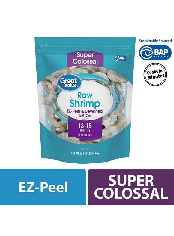 Raw Shrimp in Seafood Meal Options - Walmart.com