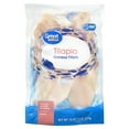 Great Value Frozen Tilapia Fillets 1 lb Boneless Skinless Freshwater ...