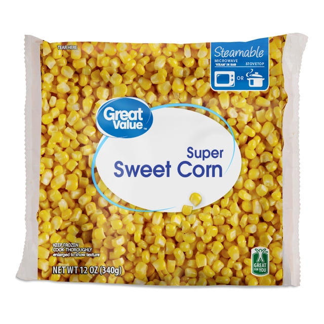 Great Value Corn, 12 oz | Frozen veggies for grocery retail - Walmart ...