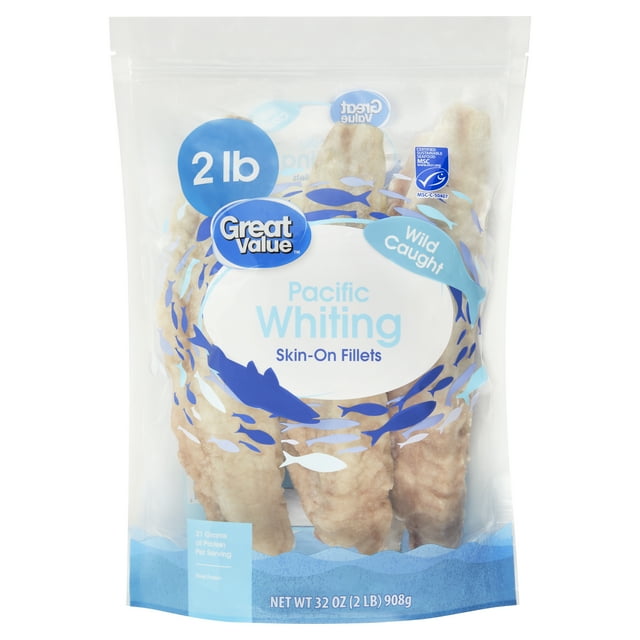 Great Value Frozen Wild Caught Pacific Whiting Fillets, 2 lb - Walmart.com