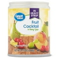 Great Value Fruit Cocktail in Heavy Syrup, 8.75 oz with Peaches, Pears ...