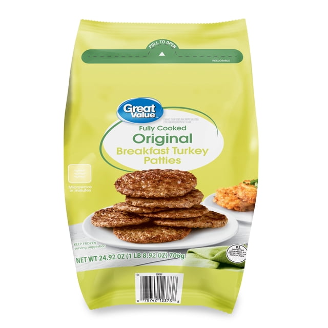 Great Value Turkey Patties | Dietary packs for healthcare - Walmart ...