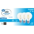 Great Value G25 LED Bulb, 5.5-Watt (60W Equivalent) Daylight White ...