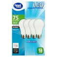 Great Value General Purpose Medium Base LED Bulbs, 4 count - Walmart.com