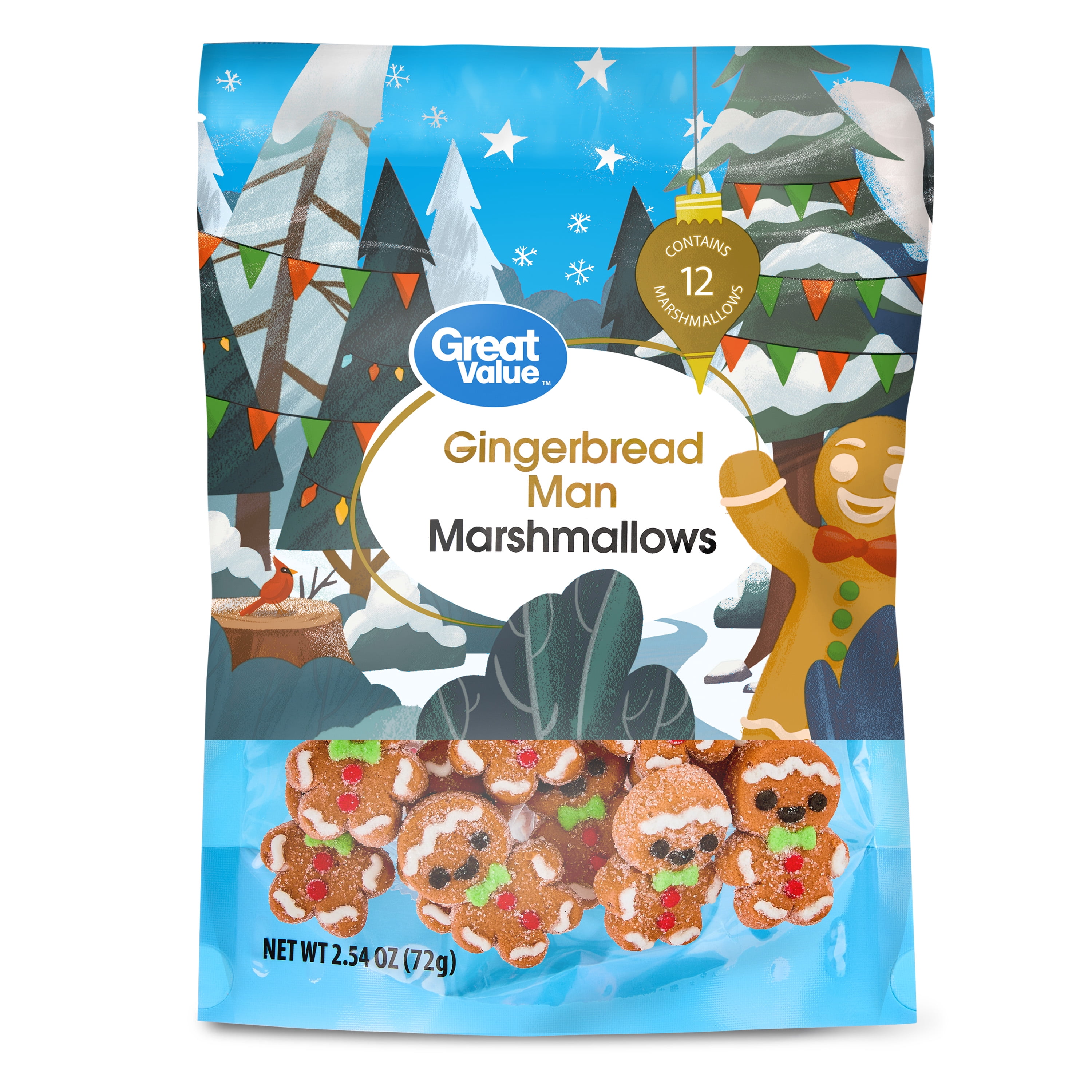 Great Value Gingerbread Man Marshmallows, 2.54 oz, 12 Count - Walmart.com