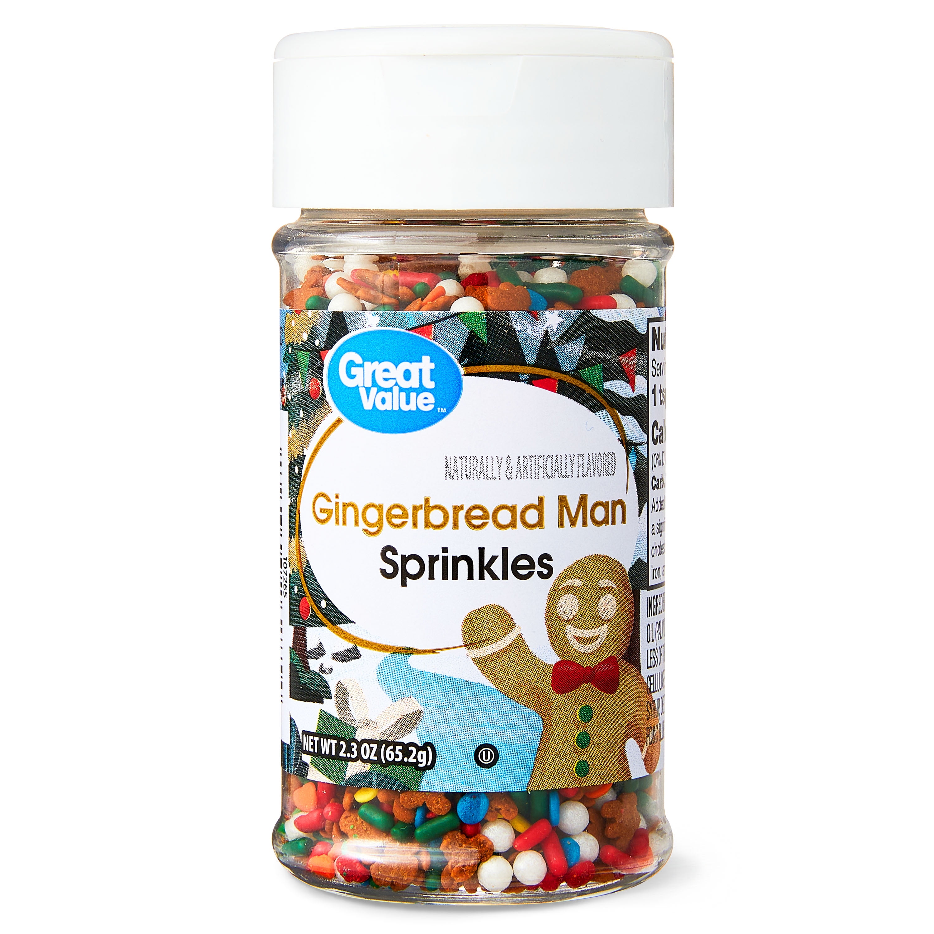 Great Value Gingerbread Man Sprinkles, 2.3 oz - Walmart.com