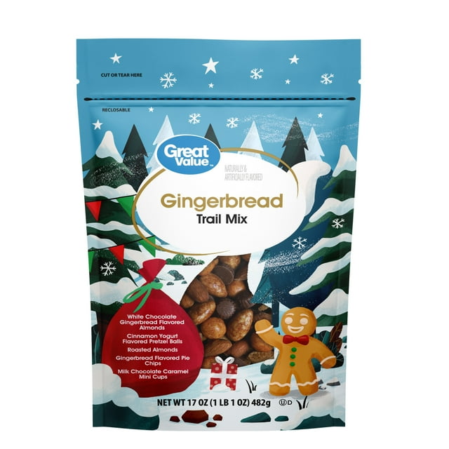 Great Value Gingerbread Trail Mix, 17 oz - Walmart.com