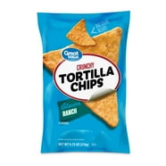 Great Value Nacho Cheese Tortilla Chips, 11 oz Bag with Crunch and ...