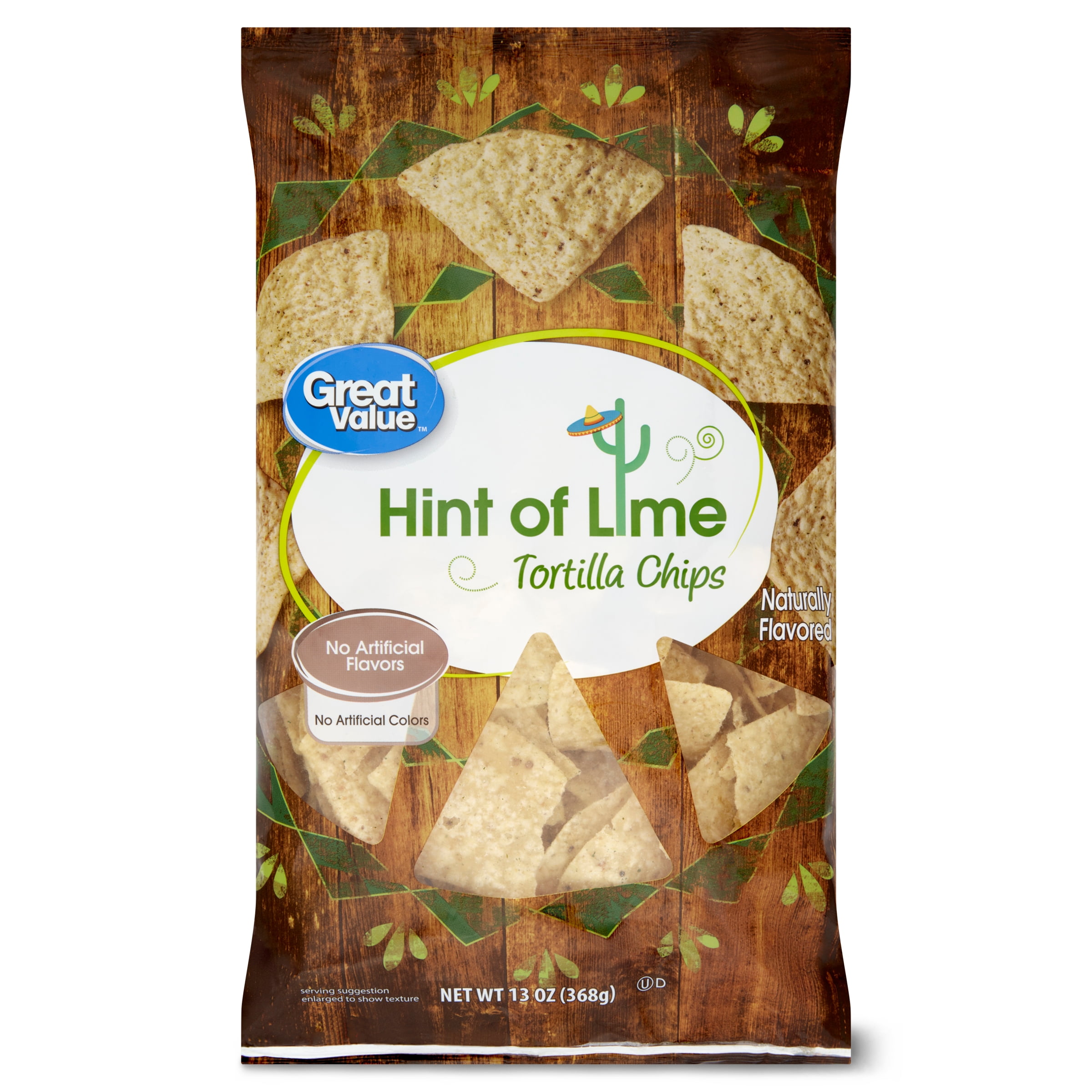 Great Value Gluten-Free Hint Of Lime Tortilla Chips | Fig App