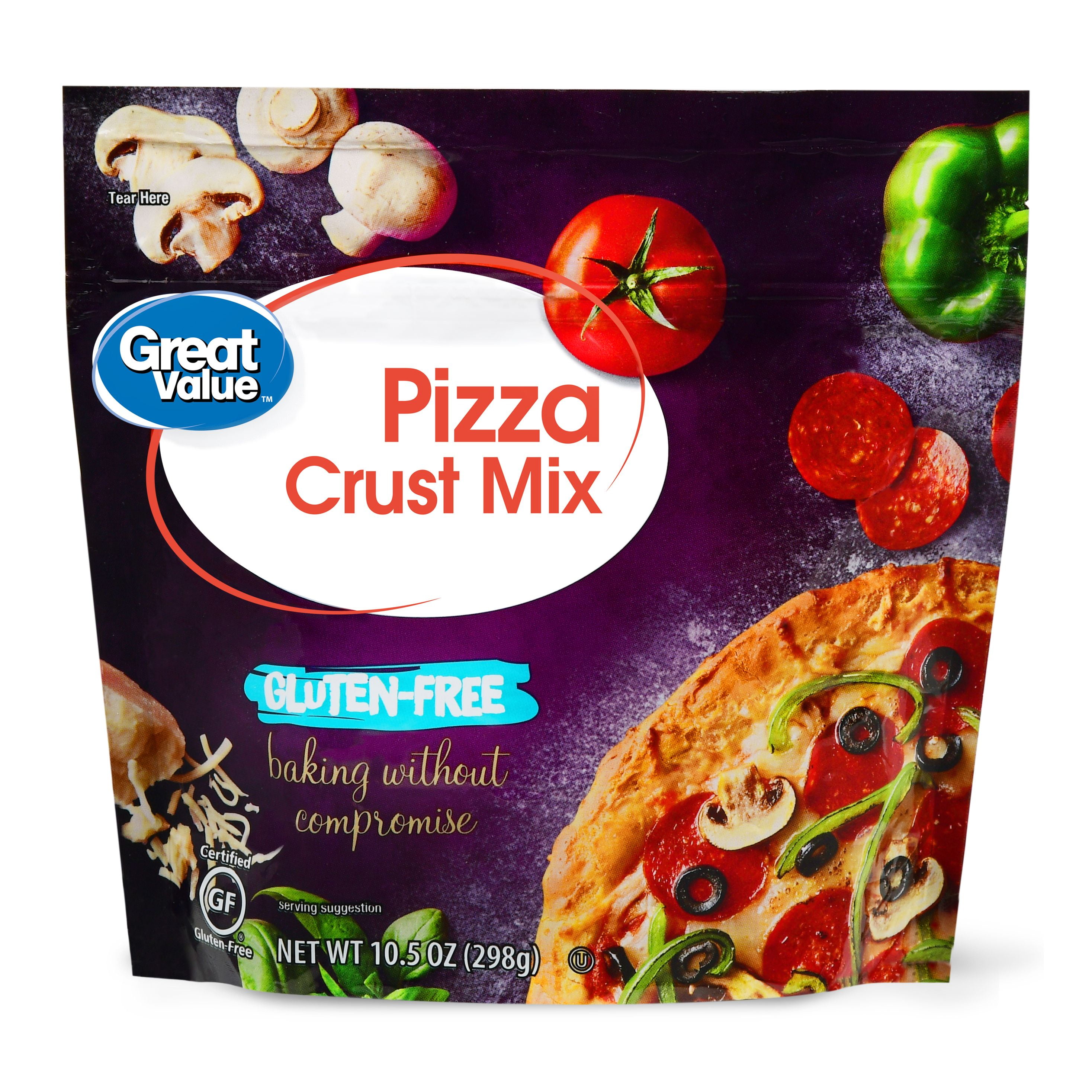 Great Value Gluten-Free Pizza Crust Mix, 10.5 oz - Walmart.com