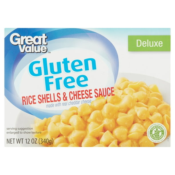 Great Value Gluten-Free Rice Shells & Cheese Sauce, 12 oz - Walmart ...