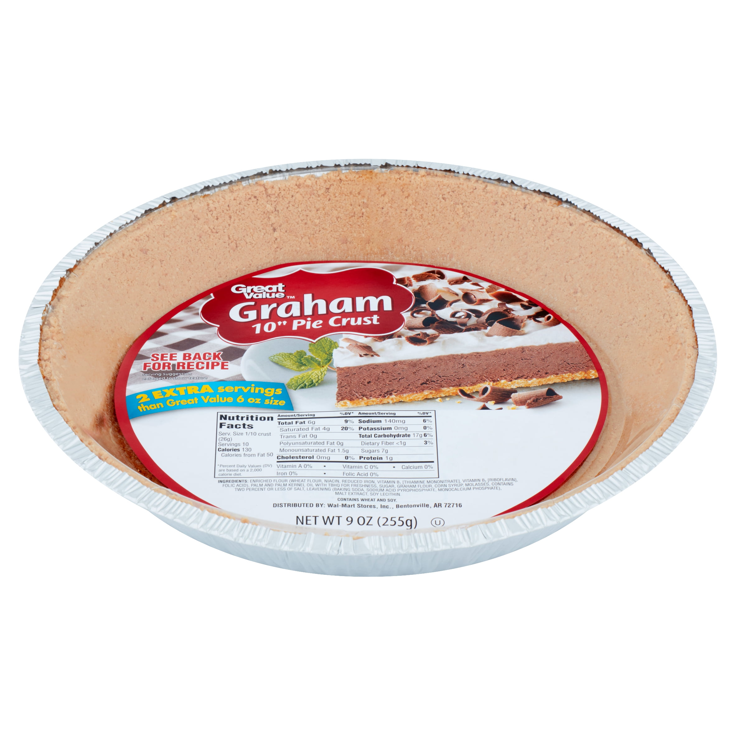 Great Value Graham 10" Pie Crust, 9 oz - Walmart.com
