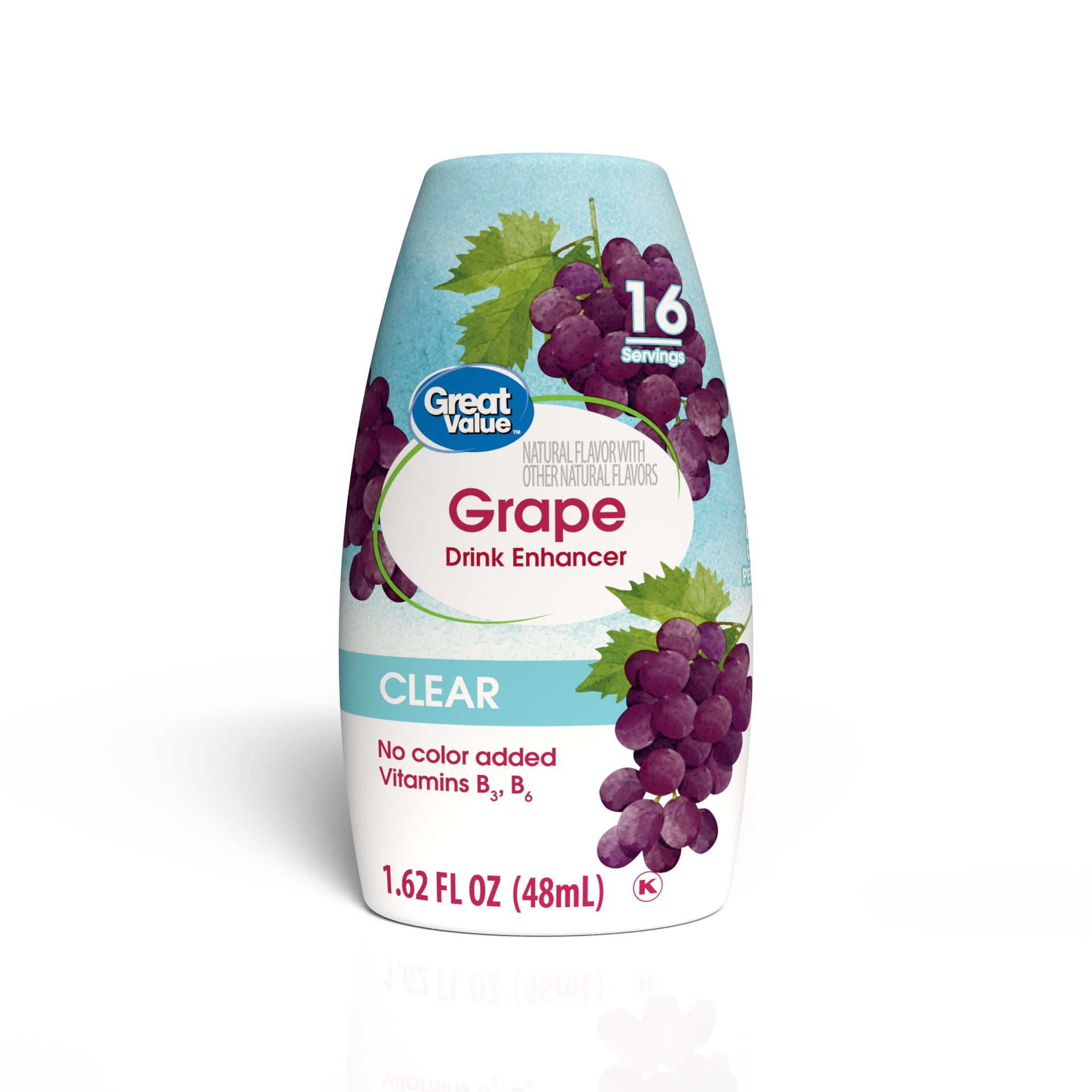 Great Value Grape Clear Liquid Drink Enhancer, 1.62 fl oz Bottle ...