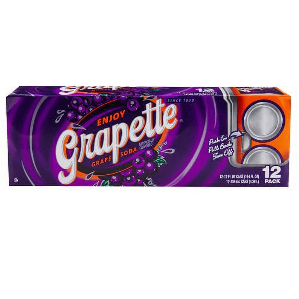 Great Value Grapette Grape Soda Pop, 12 fl oz, 12 Pack Cans - Walmart.com