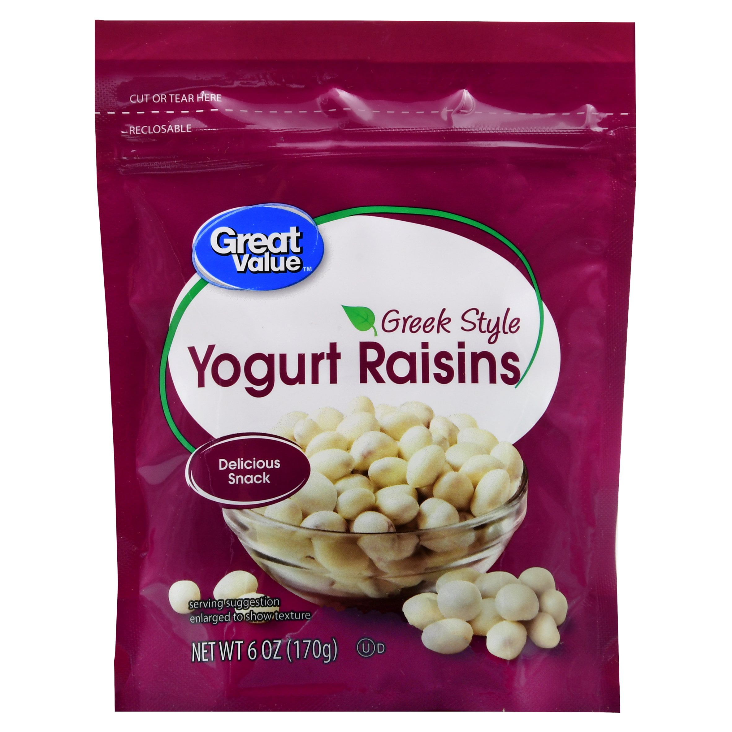 Great Value Greek Style Yogurt Raisins 6 oz - Walmart Business Supplies