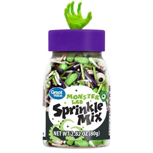Great Value Green Monster Lab Sprinkles, 2.82 oz - Walmart Business ...
