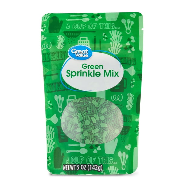 Great Value Green Sprinkle Mix, 5 oz - Walmart Business Supplies