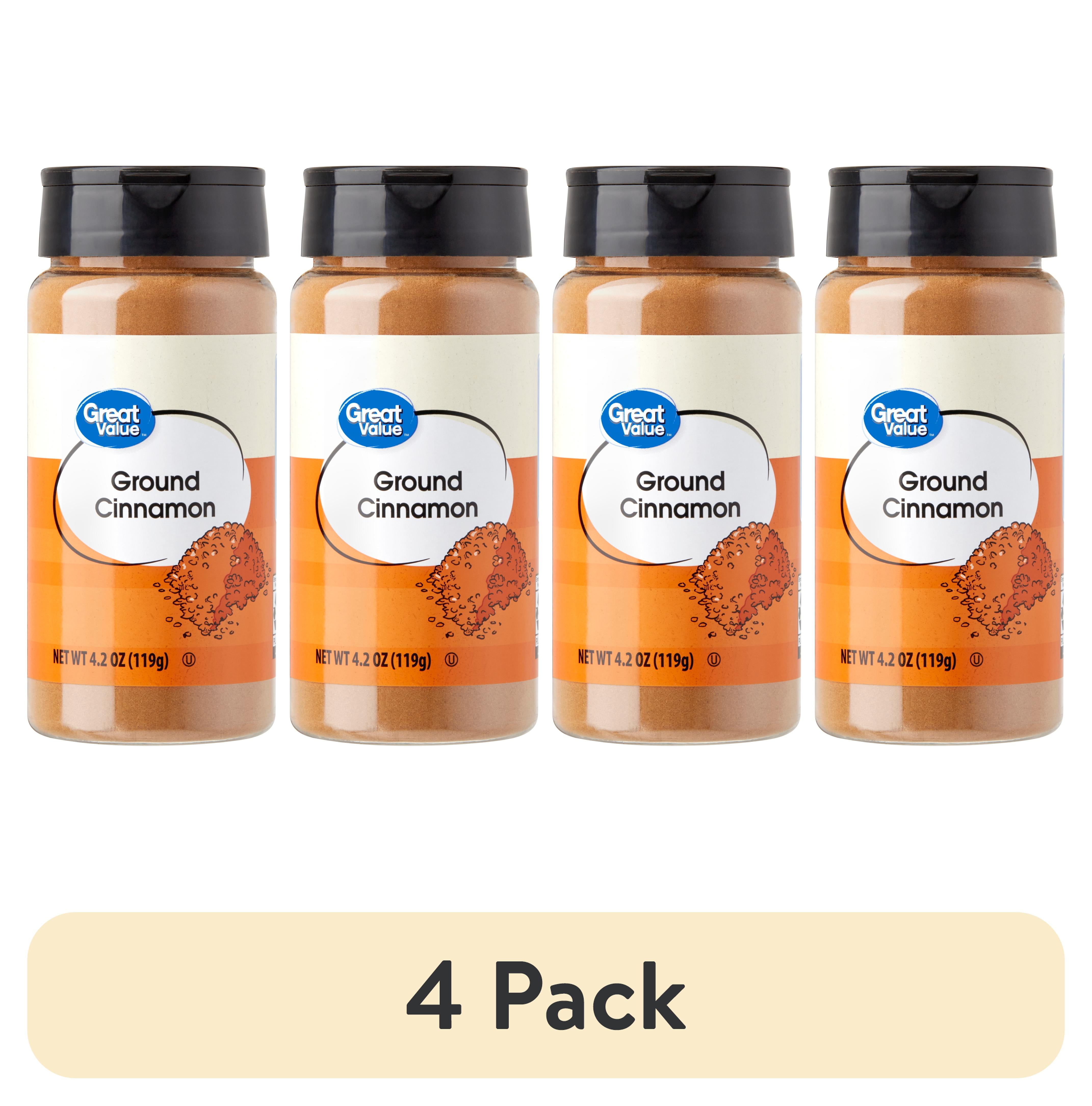 (4 pack) Great Value Ground Cinnamon, 4.2 oz - Walmart.com