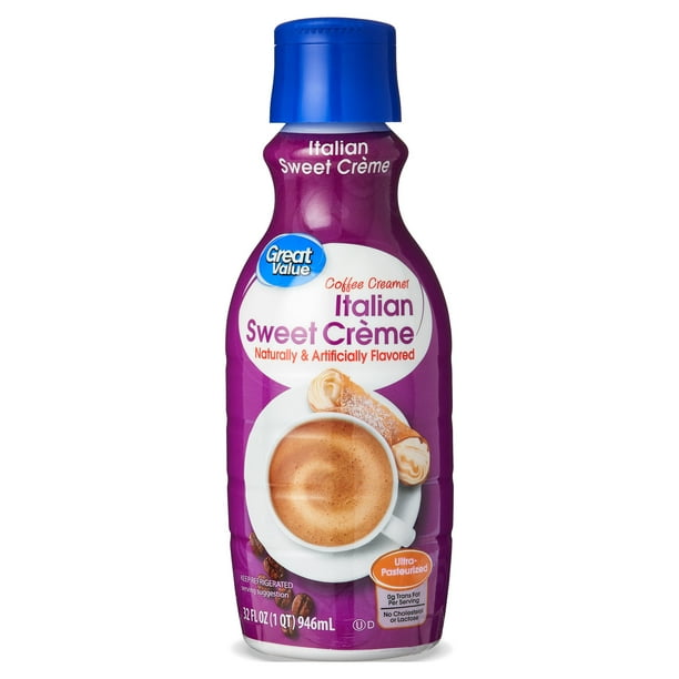 Great Value Italian Sweet Creme Coffee Creamer, 32 fl oz - Walmart ...