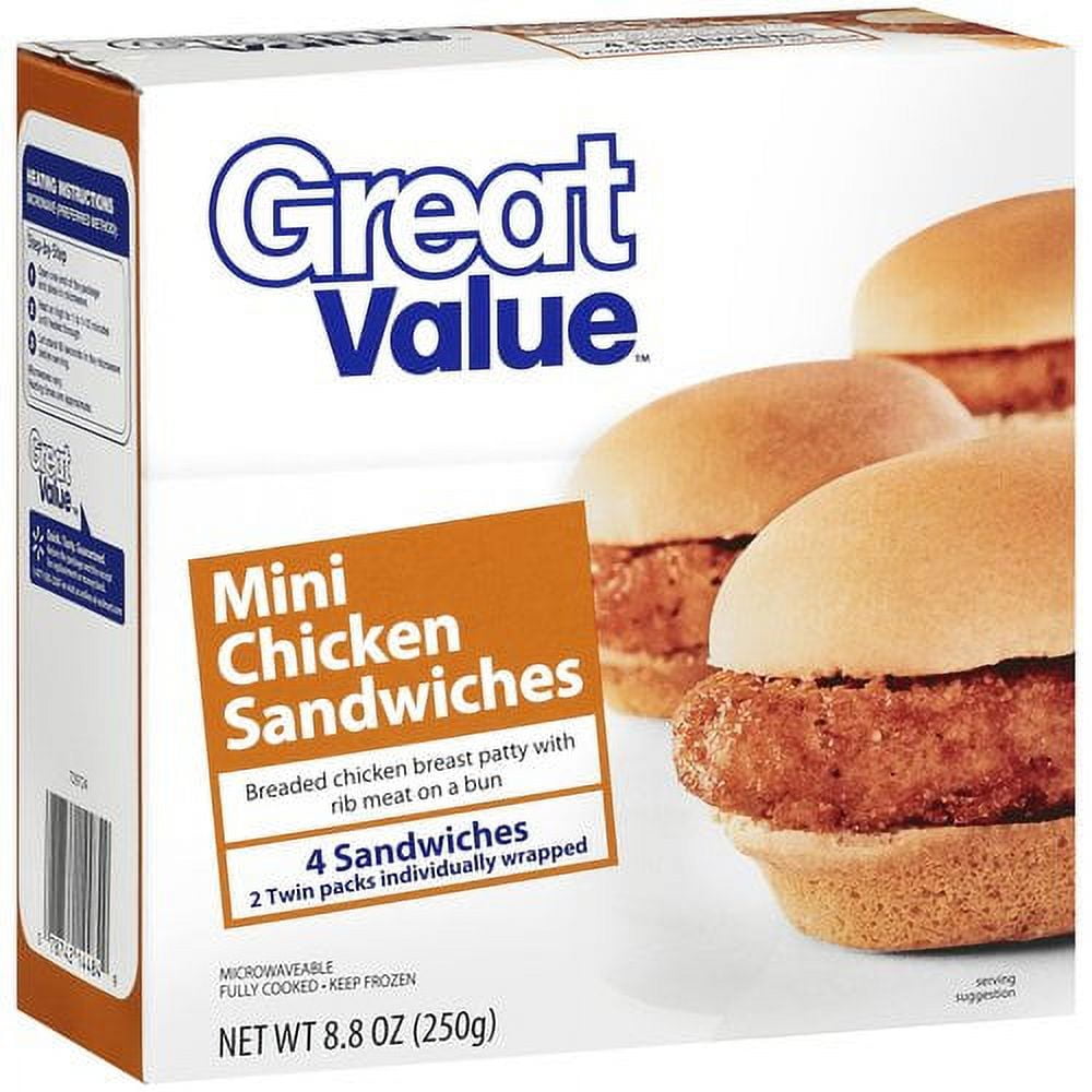 Great Value Gv Mini Chicken Sandwich - Walmart.com