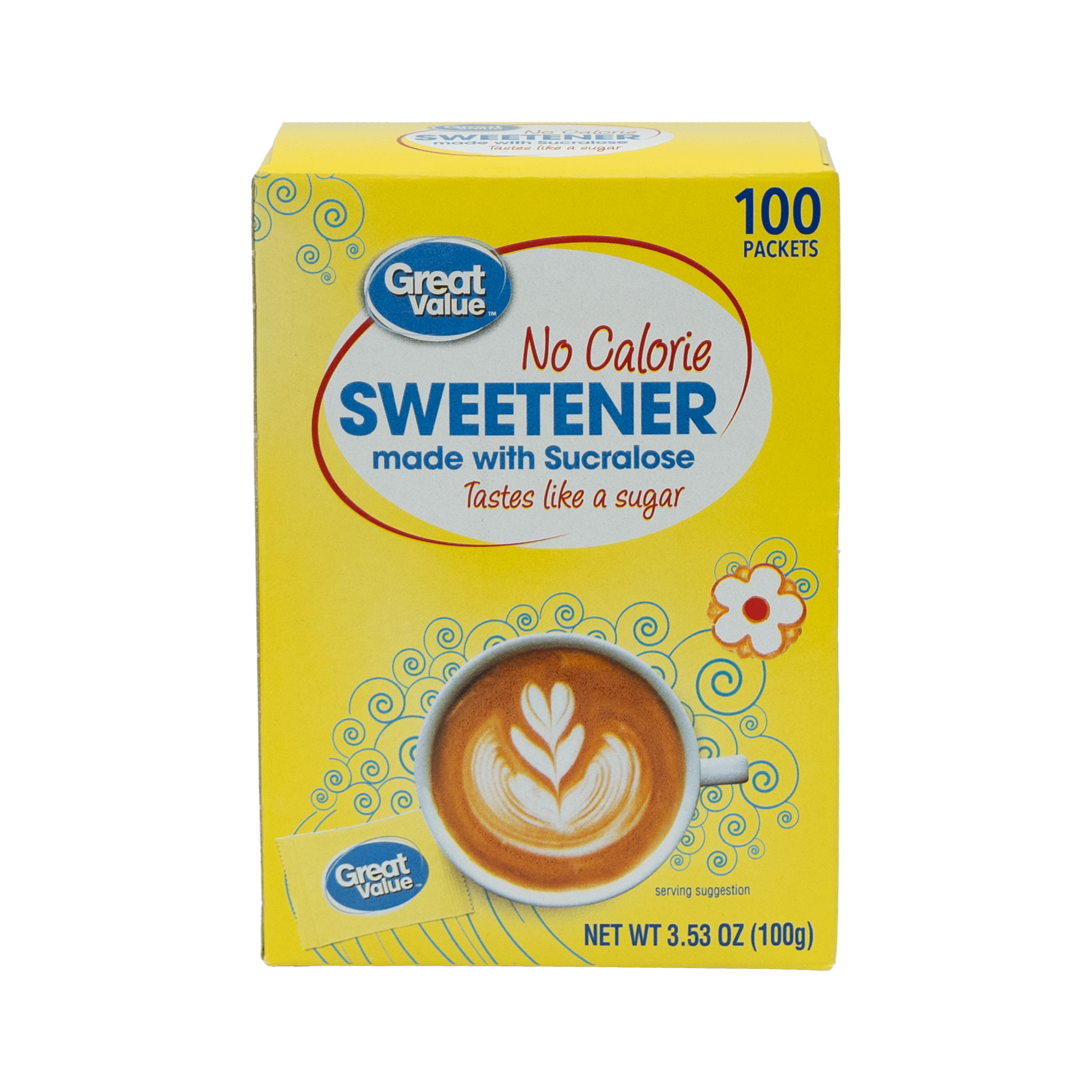 Great Value Sweetener with Sucralose ,Granulated, No Calories, Net Wt 3 ...