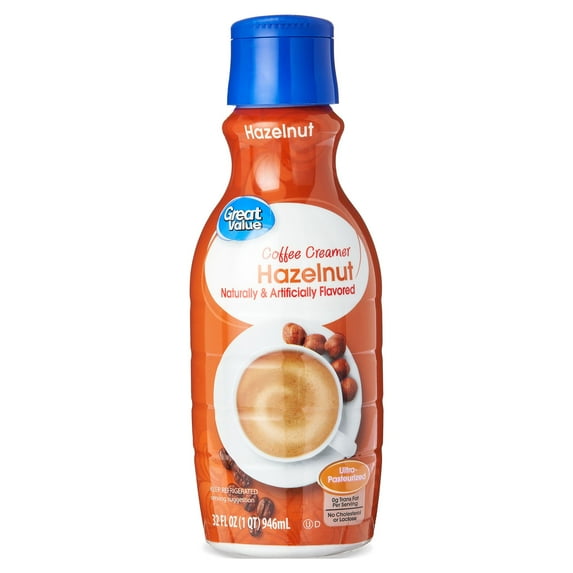 Great Value Hazelnut Coffee Creamer, 32 fl oz - Walmart.com