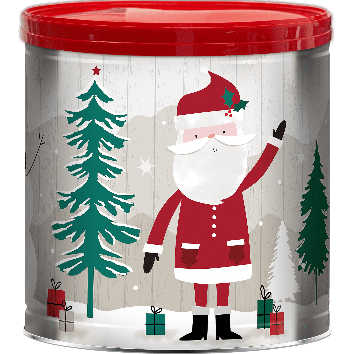 Brandclub - Great Value Holiday Popcorn Tin, Santa and Friends Design ...