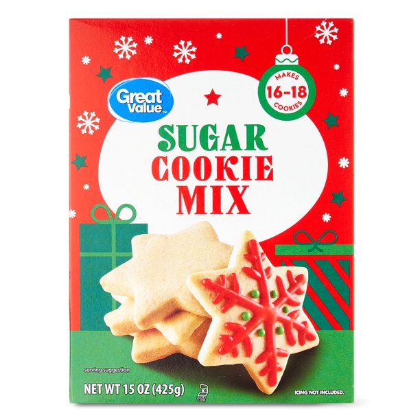 Great Value Holiday Sugar Cookie Mix, 15 oz Box - Walmart Business Supplies