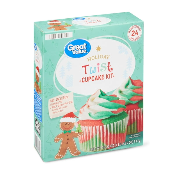 Great Value Holiday Twist Cupcake Mix, 18.25 oz - Walmart Business Supplies