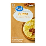 Great Value Instant Grits Butter Flavor 1 oz Packets 10 Count with ...