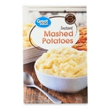 Great Value Instant Mashed Potatoes 13.75 oz Box, Homestyle Fluffy ...