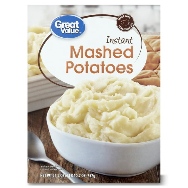 Great Value Instant Mashed Potatoes, 26.7 oz, Box - Walmart.com