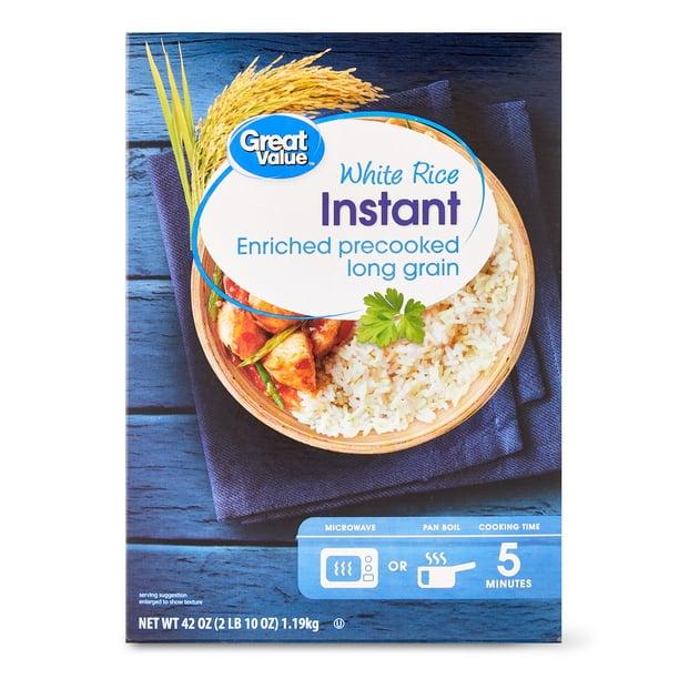 Great Value Instant White Rice, 42 oz (Shelf Stable) - Walmart Business ...