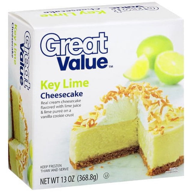 Great Value Key Lime Cheesecake, 13 oz (Frozen) - Walmart Business Supplies