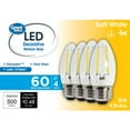 Great Value Soft White Dimmable LED B10 Deco Lamp E26 Medium Base 4W ...