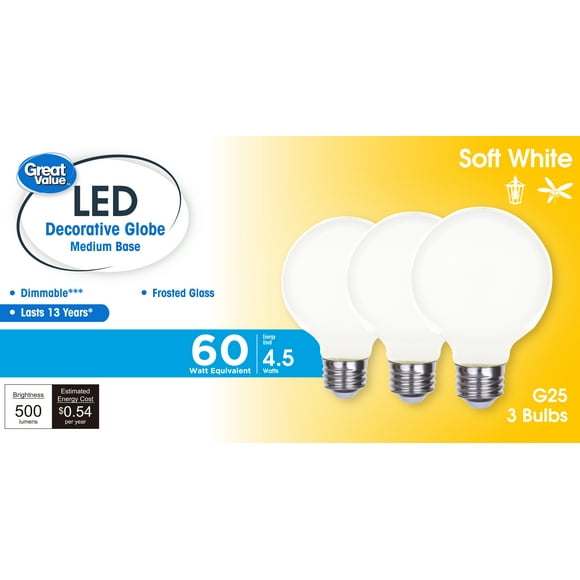 60 Watt Light Bulbs in Light Bulbs by Wattage - Walmart.com