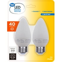 Great Value LED Light Bulb, 4W (40W Equivalent), Soft White, Dimmable ...