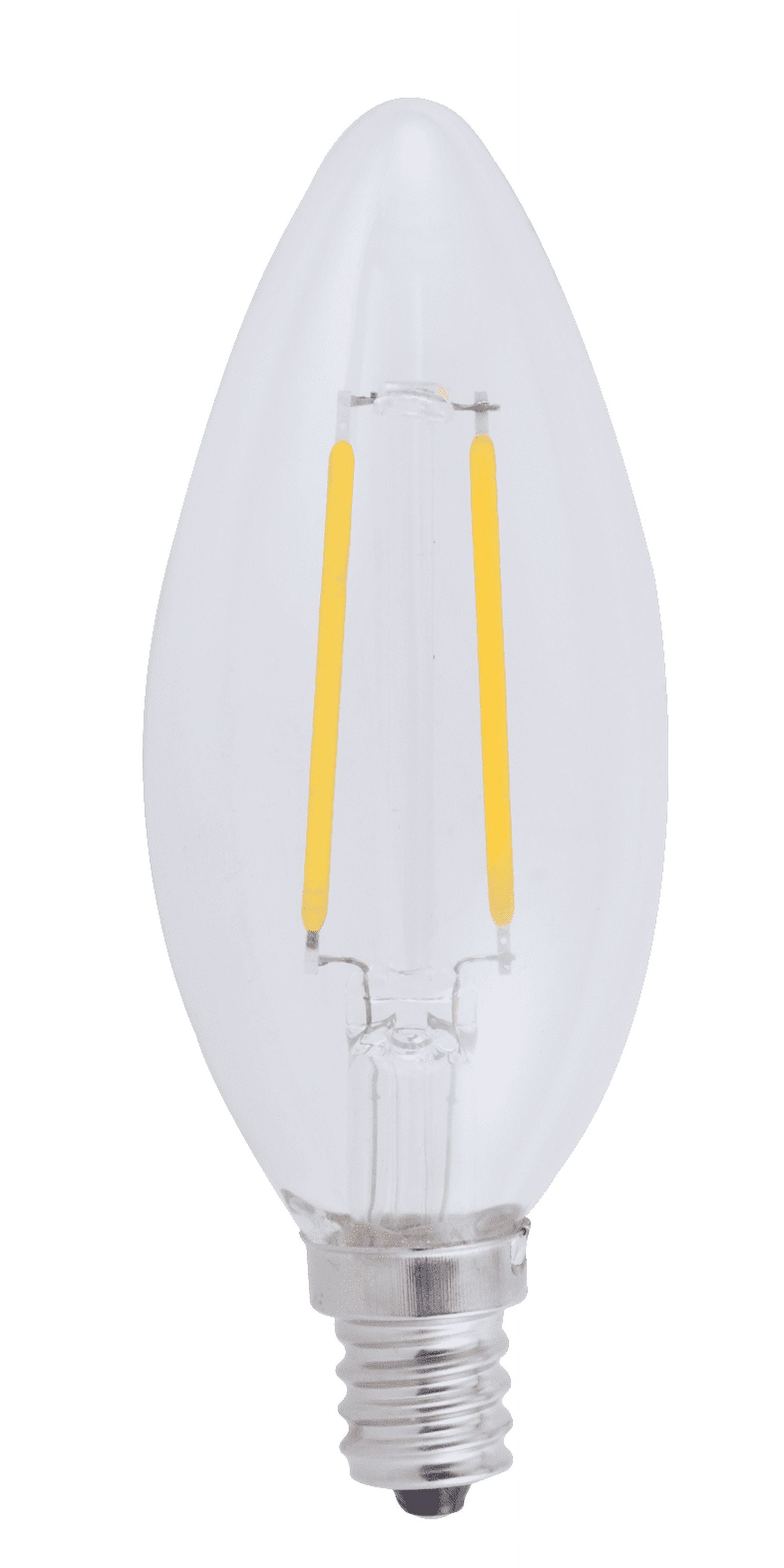 Great Value LED Filament Light Bulbs, 2.5W (25 Watt Equivalent ...