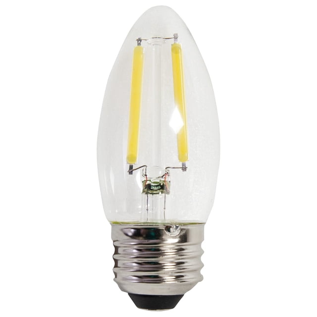 Great Value LED Light Bulb, 3W (25W Equivalent) B10 Deco E26 Medium ...