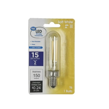 (2 pack) Great Value T6.5 LED Tubular Bulb, 2.5-Watt (25W Equivalent ...