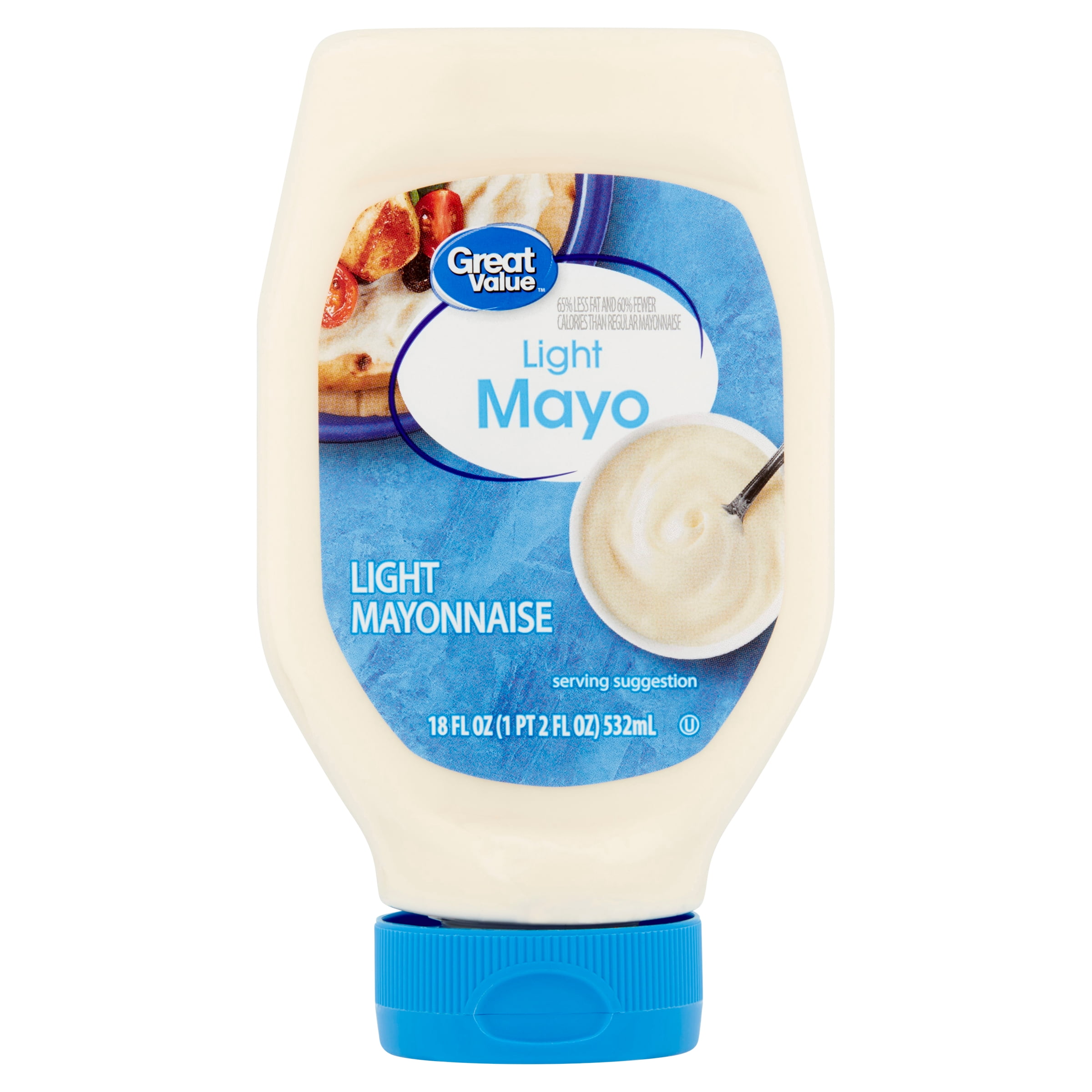 Great Value Light Mayonnaise, 18 fl oz - Walmart.com