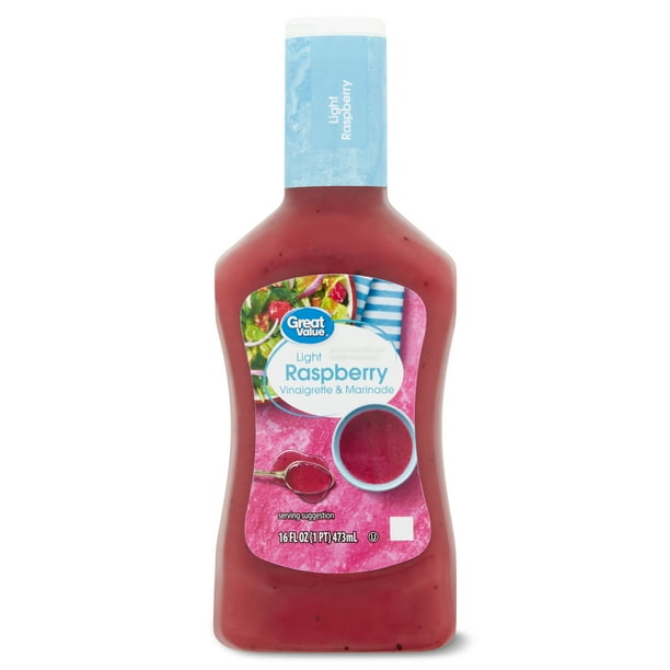 Great Value Light Raspberry Vinaigrette & Marinade, 16 fl oz - Walmart ...