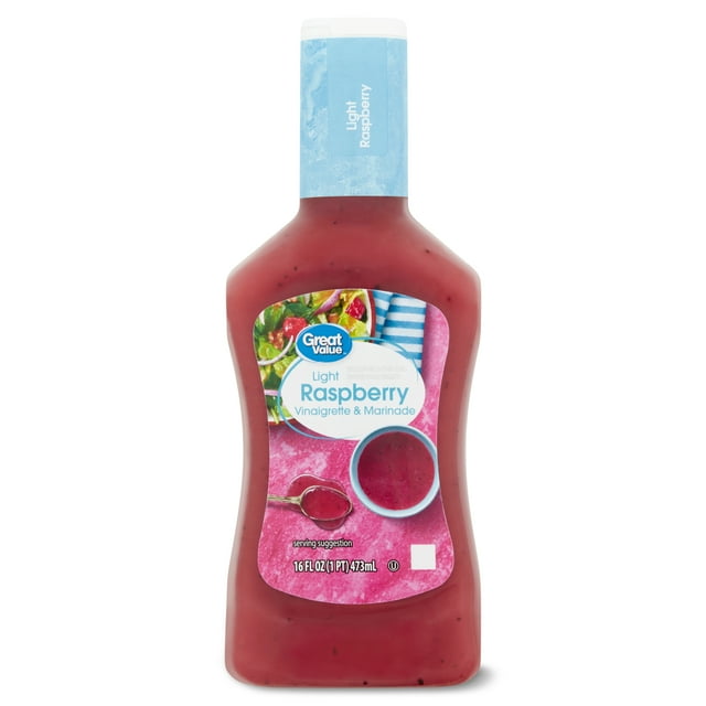 Great Value Light Raspberry Vinaigrette & Marinade, 16 fl oz - Walmart.com